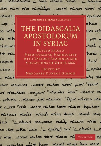 Amazon.com: The Didascalia Apostolorum in Syriac: Edited from a ...