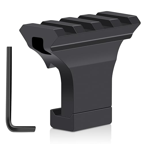 LONSEL 90° Picatinny Offset Rail Mount, 3 4 5 Slots 90 Degree Offset ...