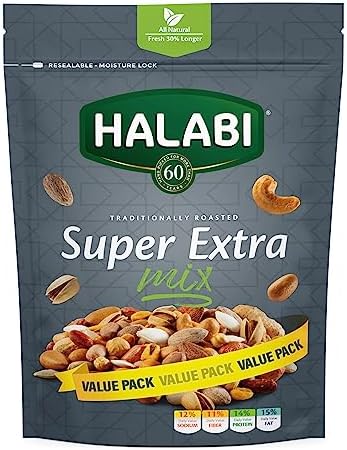 Halabi - Super Extra Mix - Mixed Nuts - Peanuts, Cashews, Pistachios ...
