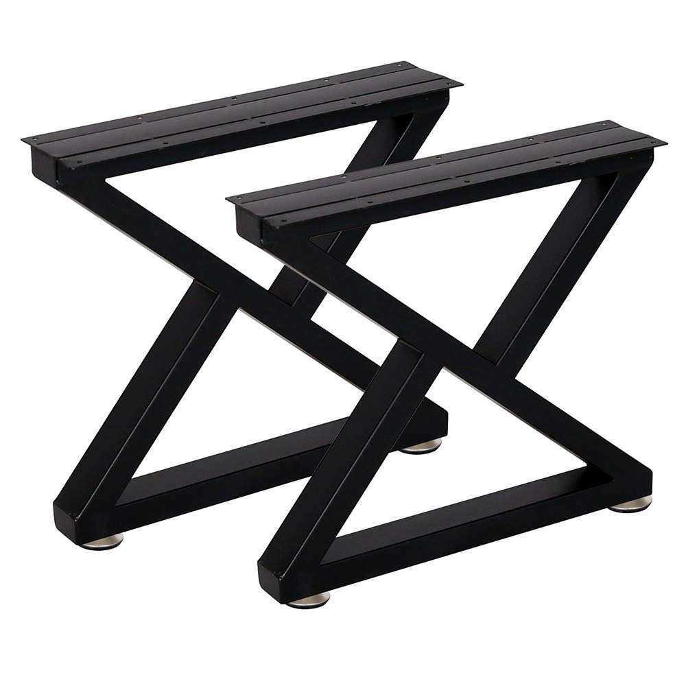 Metal Coffee Table Leg Heavy Duty Industrial Metal Table Legs Z Shape ...