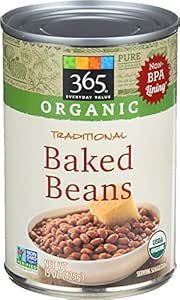 Amazon.com : 365 Everyday Value, Organic Traditional Baked Beans, 15 oz ...