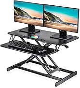 Amazon.com: FITUEYES Height Adjustable Standing Desk 30'' Gas Spring ...