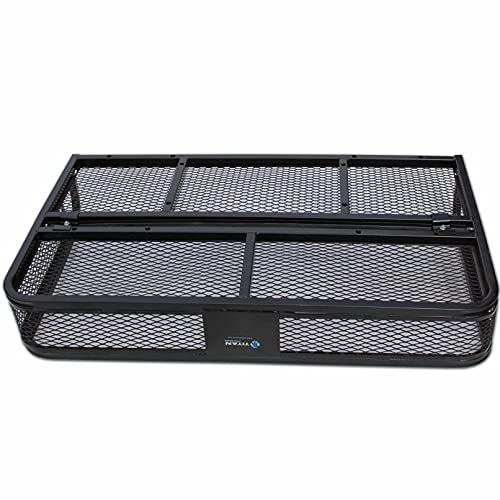 Titan Universal ATV Rear Storage Rack, Steel Cargo Basket Carrier ...