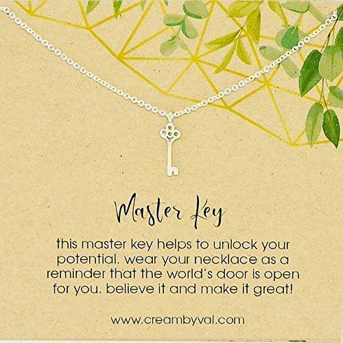 Amazon.com: Master Key Graduation Sterling Silver Necklace 17'' Length ...