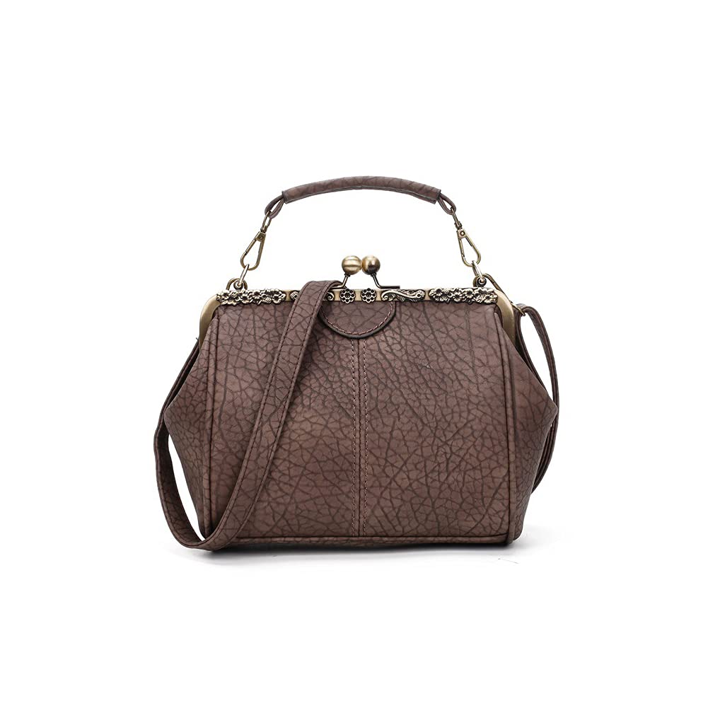 ROUROU Retro Hollow Handbag for Women Leather Shoulder Bag Evening ...