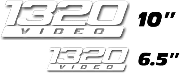 Amazon.com: 1320Video White Decal/Sticker Pack (6.5" & 10"): Automotive