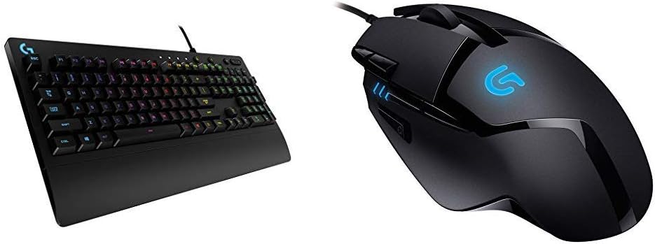 Logitech G213 Prodigy Gaming Keyboard, Black with G402 Gaming Mouse ...