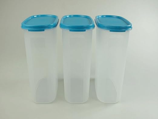 TUPPERWARE Eidgenossen 2,3 L türkis/blau Trockenvorrat (3) Dose Vorrat ...