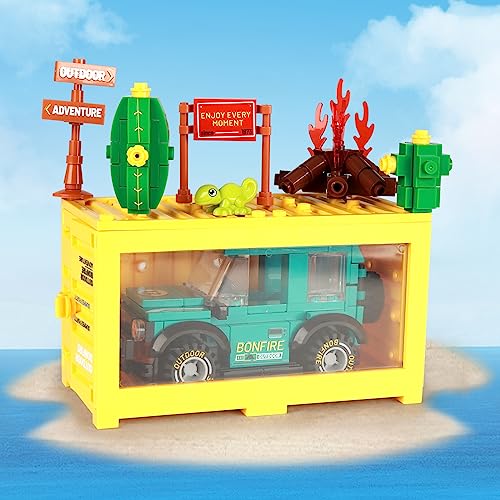 SUNHABI Desert Party with Camping Car Toy Building Sets City Sets for 5 ...