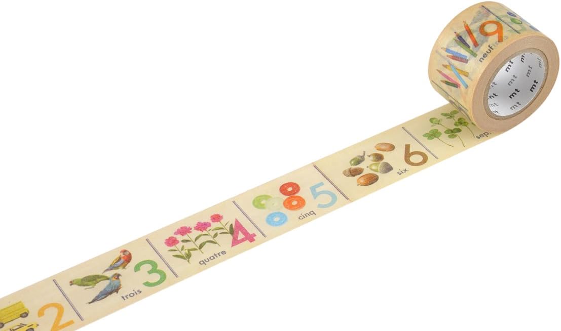 mt Ex Washi Masking Tape – Number – BigaMart