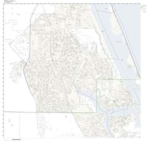 Amazon.com: ZIP Code Wall Map of Port St. Lucie, FL ZIP Code Map ...