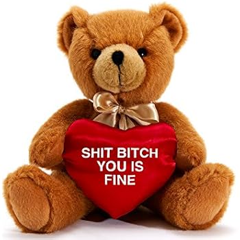 Amazon.com: Hollabears Keychain Shawty U Fine As Shit Tho Teddy Bear ...