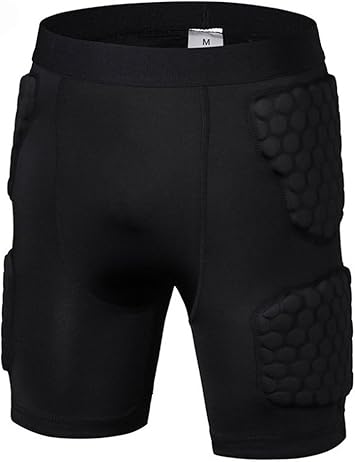 Men’s Padded Shorts Compression Protective Underwear Hip Butt Pad Short ...