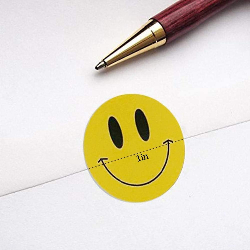 Smiley Face Stickers Roll, Happy Face Circle Dots Stickers Paper Labels ...