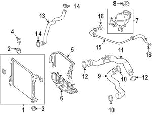 Amazon.com: Mercedes-Benz 204 501 25 82, Radiator Coolant Hose: Automotive