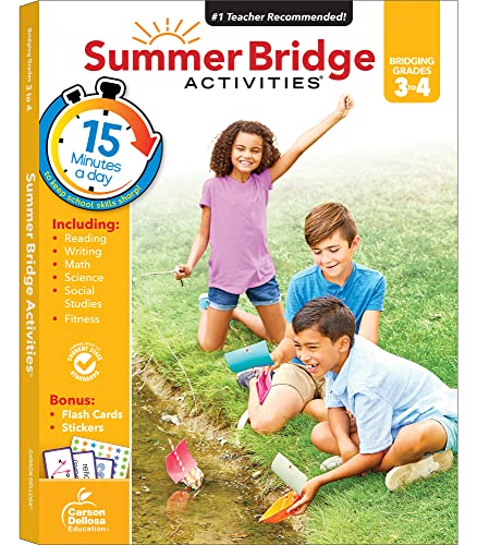 Buy Summer Bridge Activities 3 4 Grade Workbooks Math Reading 