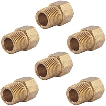 Amazon.com: Empi 16-2550 Brass Brake Line Fittings 1/8" NPT Male X 3/16 ...