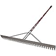 Amazon.com : KYLIN Aluminum Landscape Rake Heavy Duty with 36Tines ...