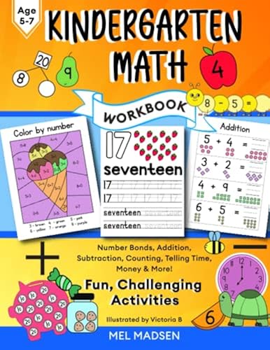 Kindergarten Math Workbook: Fun Activities & Games for Kindergarten ...