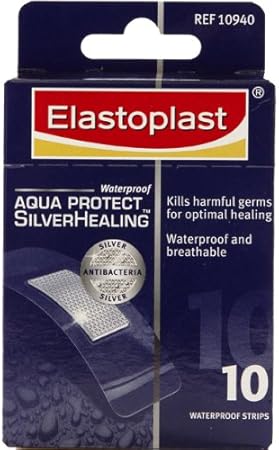 Elastoplast SilverHealing Aqua Protect Plasters 10s: Amazon.co.uk ...