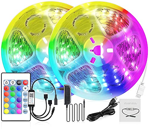 Jayol LED Strip Lights, Upgraded 32.8ft 10m RGB Color Changing Light ...