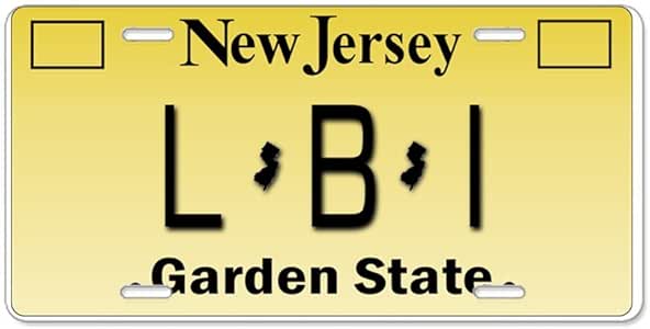 Amazon.com: CafePress - LBI NJ Tag Giftware - Aluminum License Plate ...