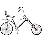 MyBikeMx Bicicleta Vagabundo Chopper, Cuadro Verde, Asiento Acolchado ...