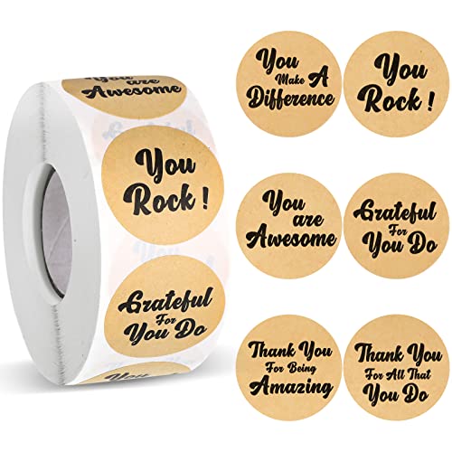 1000 Pcs Kudos Appreciation Stickers Retro You are Awesome Thank You ...