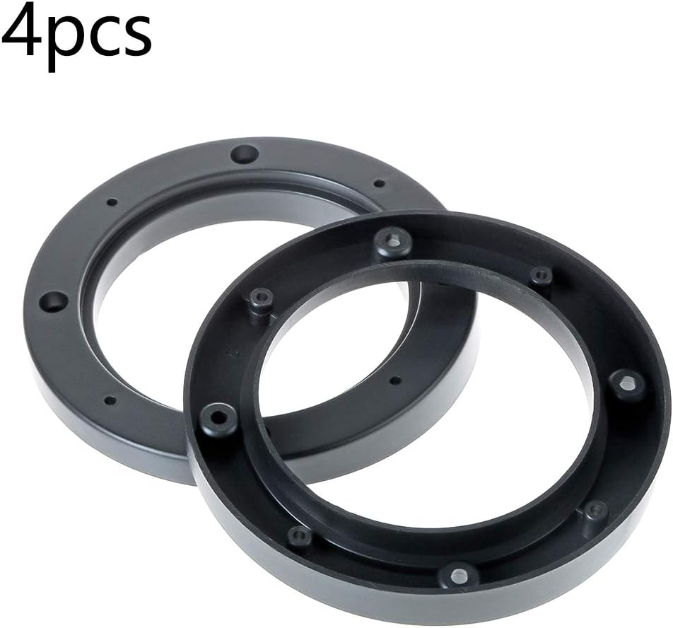 Amazon.com: Mecion 4Pcs Universal Black 4" Round 11mm Depth Speaker ...