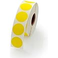 Amazon.com : LabelValue.com | Yellow Inventory Dot Stickers : Office ...