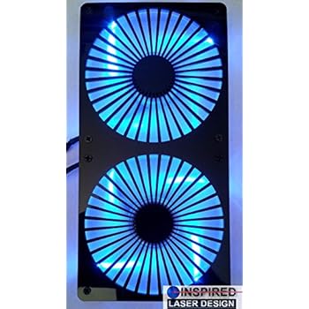 Amazon.com: Custom Acrylic Turbine Computer PC Fan Grill 240mm (Double ...