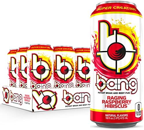 Bang Raging Raspberry Hibiscus Energy Drink, 0 Calories, Sugar Free ...