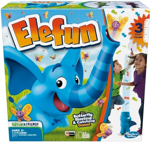 Hasbro Gaming Elefun and Friends Elefun Preschool Game With Butterflies ...