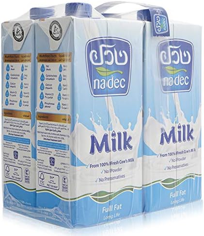 Nadec Long Life Full Cream Milk,1L price in UAE | Amazon UAE ...