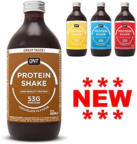 QNT Fit Protein Shake 12 x 500ml Ready to Drink Protein Shake Fat Free ...