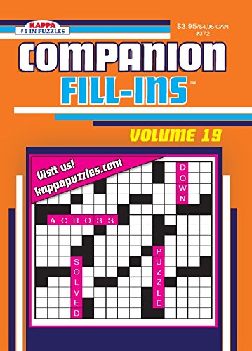 Companion Fill-Ins Puzzle Book - Volume 19: Kappa Books Publishers ...