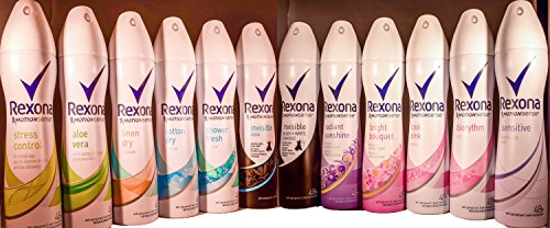 Rexona Body Spray Anti-Perspirant (12X 200 ml/6.67 oz, Mix within the ...