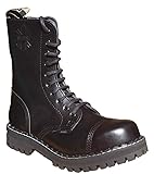 Steel Rangers Boots Combat Steel Toe Black 10 hole: Amazon.co.uk: Shoes ...
