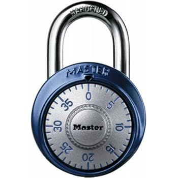 Master Lock Padlock, Set Your Own Speed Dial Combination Lock, 2-1/8 in ...