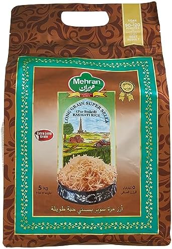 Mehran Long Grain Super Sella Basmati Rice 5 kg price in Saudi Arabia ...