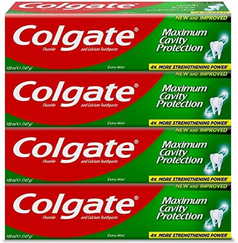 Colgate Toothpaste Maximum Cavity Protection, Extra Mint Toothpaste ...