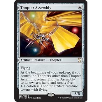 Amazon.com: Magic: The Gathering - Thopter Assembly - Commander 2018 ...