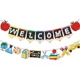 Amazon.com: Werich Welcome Back to School Banner Set,2 Pieces First Day ...