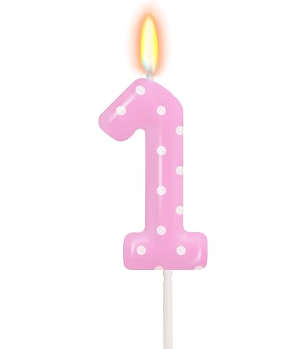 Pink Polka Dot Number 1