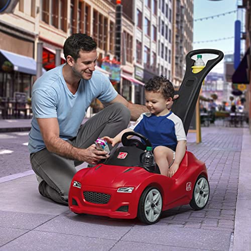 Step2 Whisper Ride Cruiser Kids Push Car, Ride On Car with Seat Belt ...