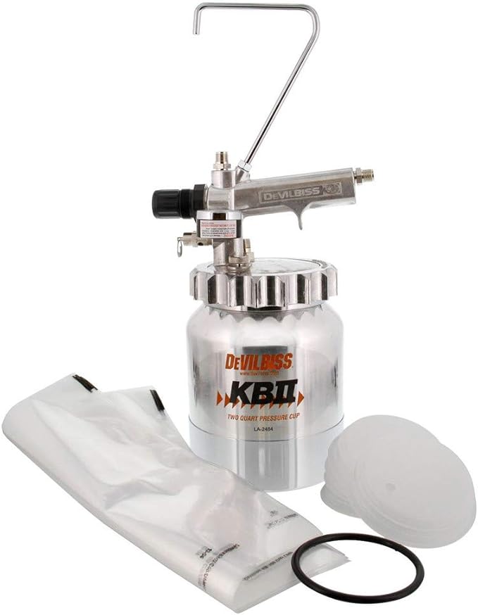 Amazon.com: DeVilbiss KB-555 KB Pressure Cup Aluminum 2 Qt: Automotive