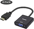 Amazon.com: HDMI to VGA 10 Pack, Benfei Gold-Plated HDMI to VGA Adapter ...