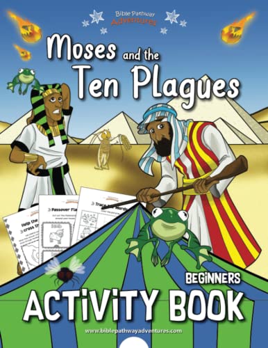 Moses and the Ten Plagues Activity Book (Beginners): Adventures, Bible ...