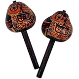 Amazon.com: Gourd Maraca Pair Hand Carved Peru Set of Two Fair Trade ...