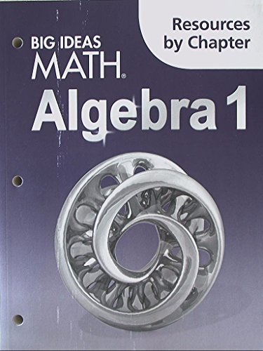 Big Ideas Math Algebra 1: Resources by Chapter: HOUGHTON MIFFLIN ...